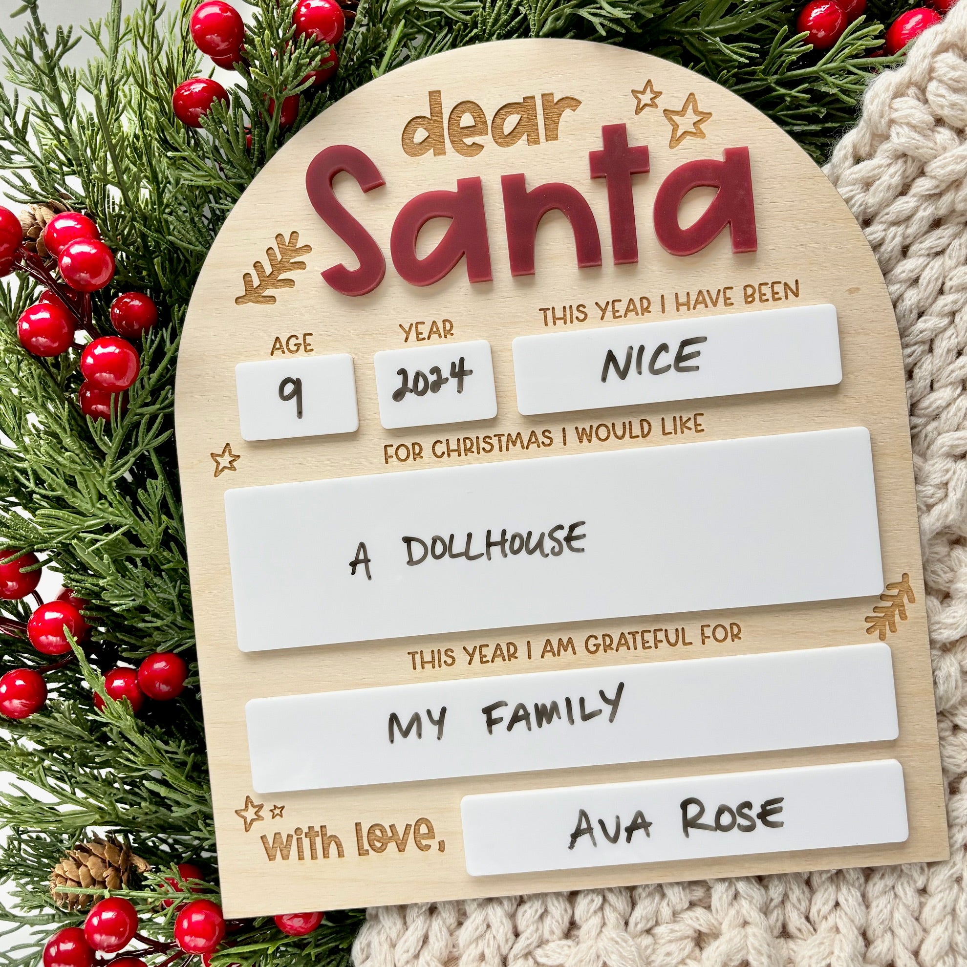 Dear Santa Arch Letter – Urban Playground Designs