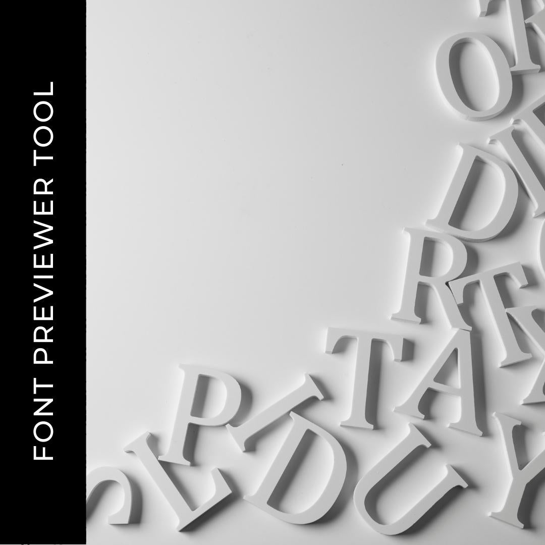 WELCOME TO OUR FONT PREVIEWER TOOL – Urban Playground Designs