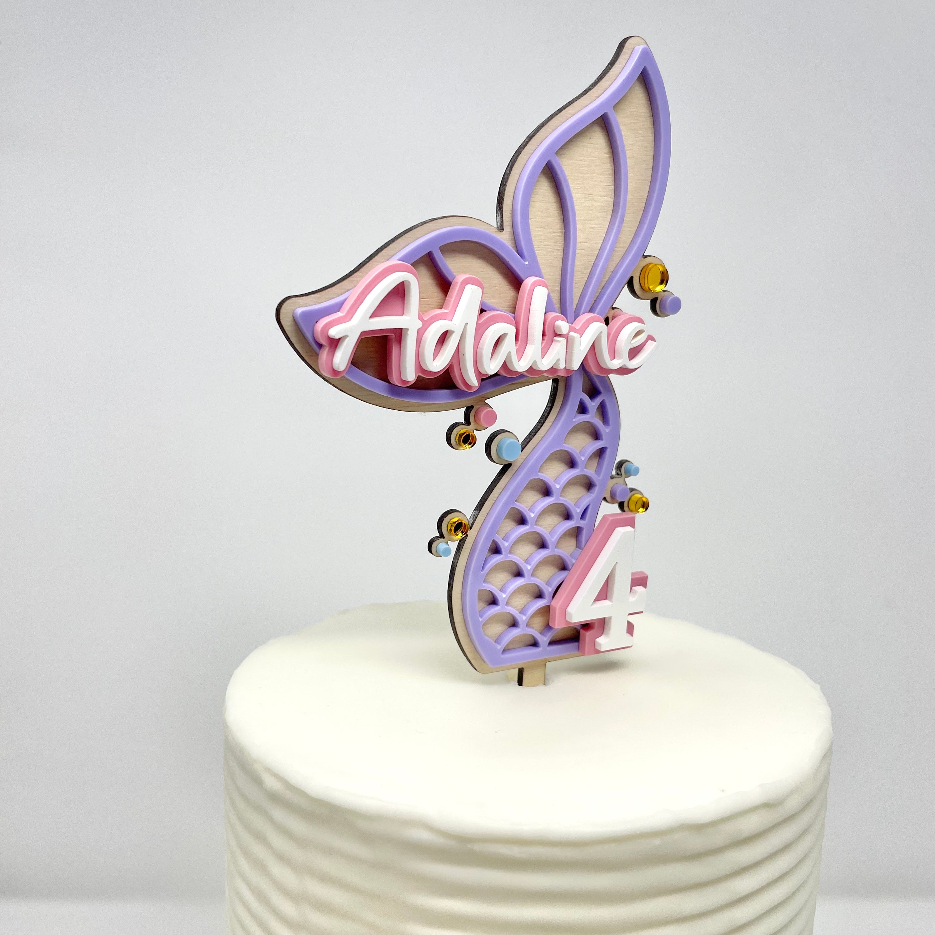Mermaid Tail - Cake Topper – Urban Playground Designs